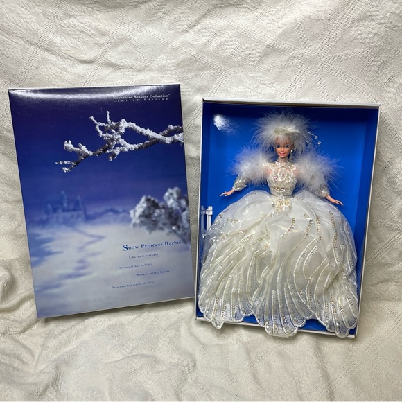 Mattel | Toys | Mattel Barbie Snow Princess Barbie Doll In White Gown ...